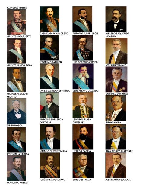 Presidentes Del Ecuador Pdf Artofit