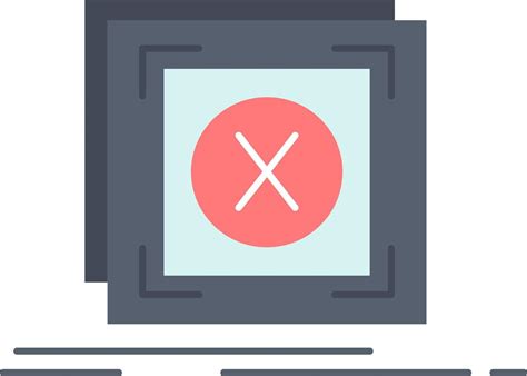Error Application Message Problem Server Flat Color Icon Vector