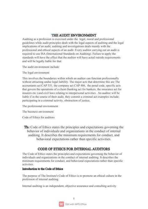 Auditing And Professional Practice Notes