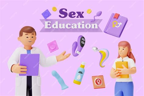 성교육 캐릭터 구성 무료 Psd 파일