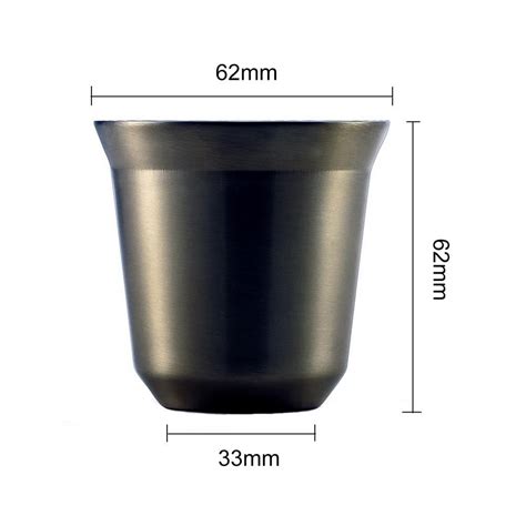 Double Wall Stainless Steel Espresso Cup Insulatio Vicedeal