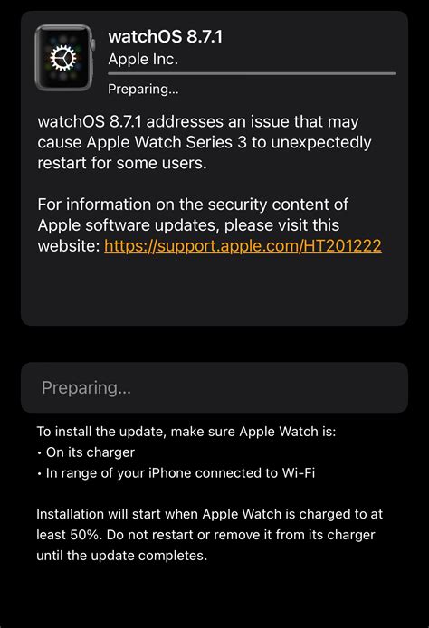 Watch Update Stuck In Preparing Phase Apple Community