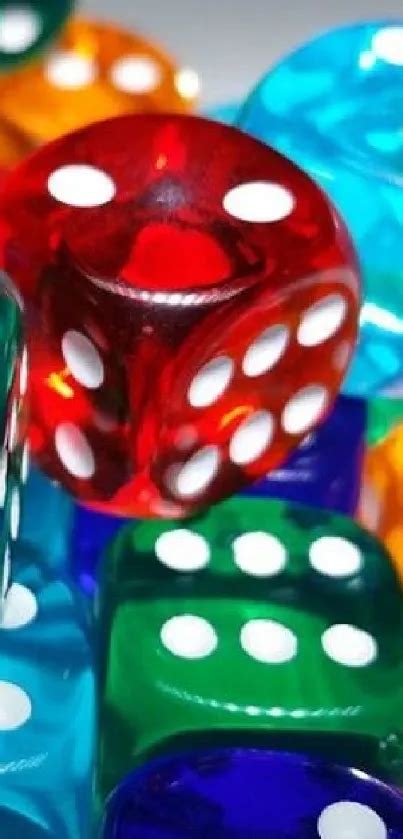 Colorful Dice Wallpaper Free Download