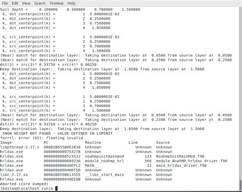 forrtl error 65 floating invalid · ncar hrldas · discussion 113
