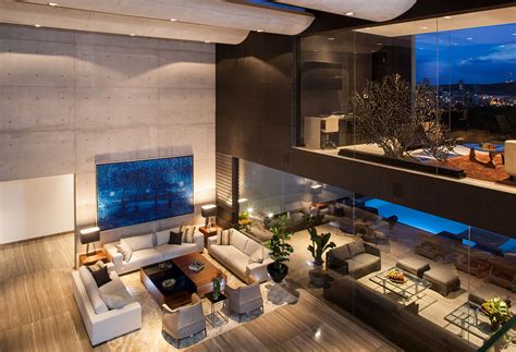Striking Contemporary Monterrey Home With Gorgeous Double Height Living