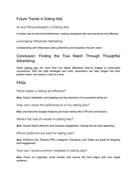 Ppt Dating Ad Examples To Help You Find The True Match Powerpoint