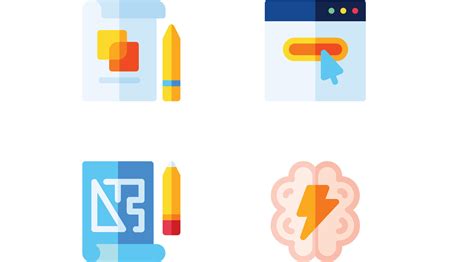 Design Thinking Elements Design Icons 36887698 Vector Art At Vecteezy