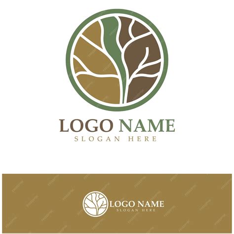 Premium Vector Abstract Tree Logo For Forest And Park Naturewith A Combination Of Vector Line