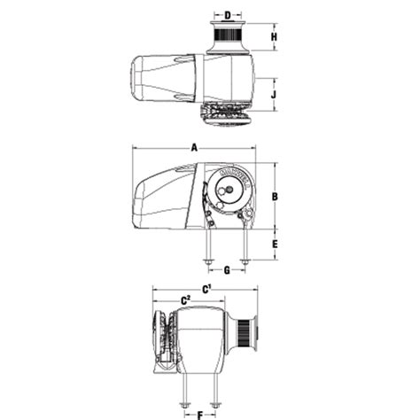 Maxwell Hrc10 Rope And Chain Horizontal Windlass Fisheries Supply