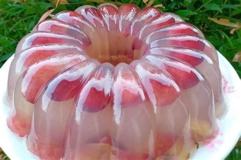 Kenyal Segar Asem Manis Gaes Resep Puding Anggur Ini Asli Enak Banget