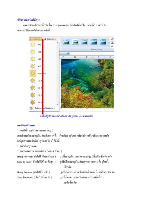 ใส่ภาพลงเวิร์กชีต Excel Pdf