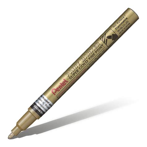 Перманентный маркер Pentel Paint золотой 2.9 мм MSP10-X - выгодная цена ...
