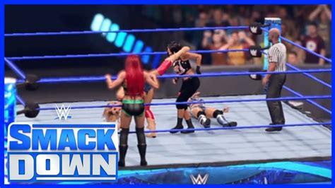 Wwe 2k22smackdown Mickie James And Mia Yim Vs Bayley And Kay Lee Ray