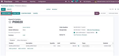 Ease Of Using Rfq And Purchase Order With Odoo 15 Purchase Module
