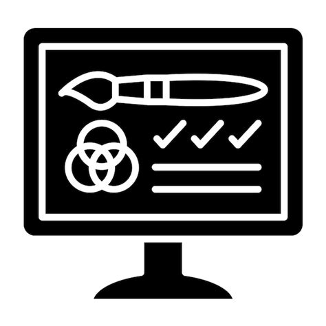 Estilo Del Icono De Corrección De Color Del Diseño Vectorial Vector