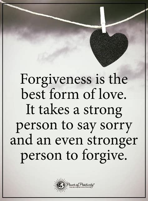 Forgiveness Is The Best Form Of Love Motivational Quote Powerful