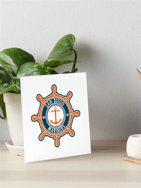 San Diego Mariners Icons Art Board Print For Sale By Conorgd Redbubble