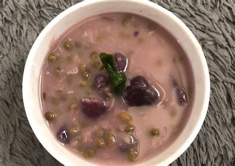 Resep Bubur Kacang Hijau Ubi Ungu Oleh Ririn Tyanda Cookpad