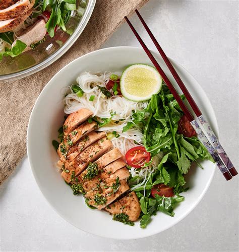 Thai Chicken Salad With Rice Noodles Glebe Kitchen