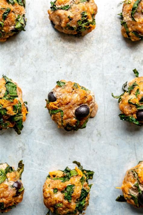 Blueberry Sweet Potato Breakfast Meatballs Fed Fit