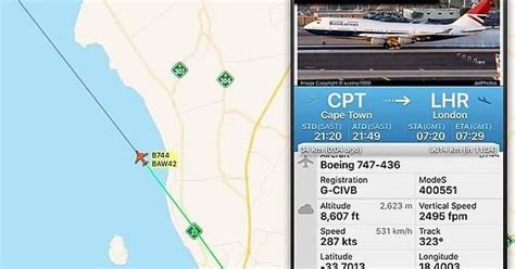 Cape Town Atc Gave The Ba Flight A Special Squawk Code Imgur