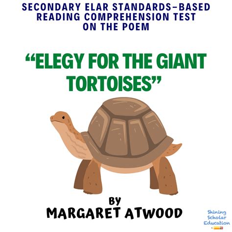 Elegy For The Giant Tortoises” By Margaret Atwood Reading