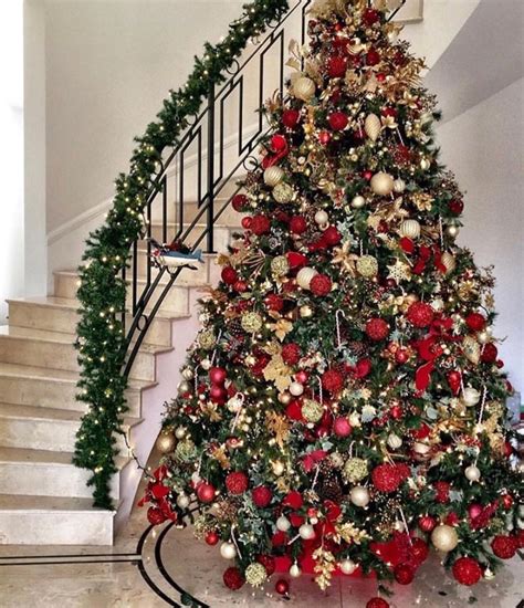 Christmas Tree Decoration Ideas Red And Gold