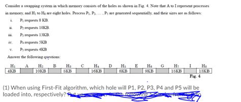 Solved Consider A Swapping System In Which Memory Consists