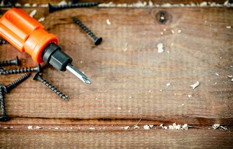 Premium Photo Screwdriver With A Bunch Of Selftapping Screws