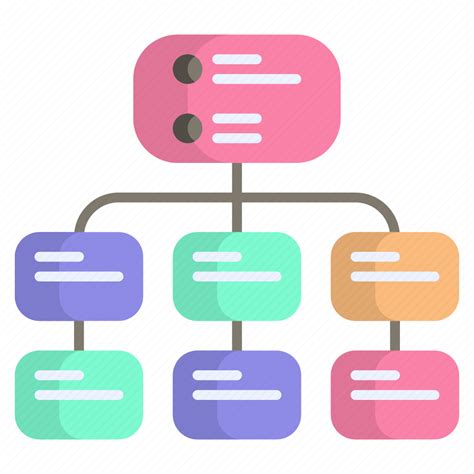 Infographic Chart Hierarchy Management Diagram Organization Structure Icon Download On