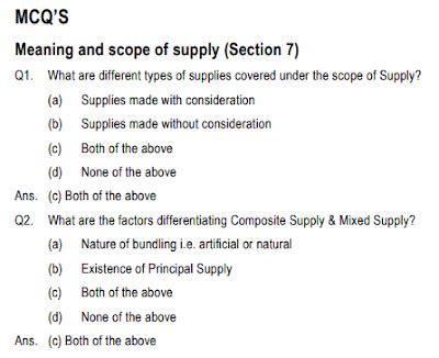 GST Bill Full Explained With Examples MCQs In Hindi