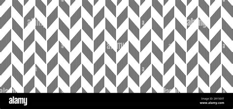 Herringbone Seamless Pattern Black And White Chevron Background Repeating Zigzag Texture With