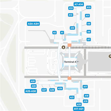 Houston Intercontinental Airport Map Iah Terminal Guide