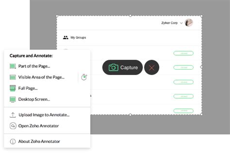 Features Zoho Annotator