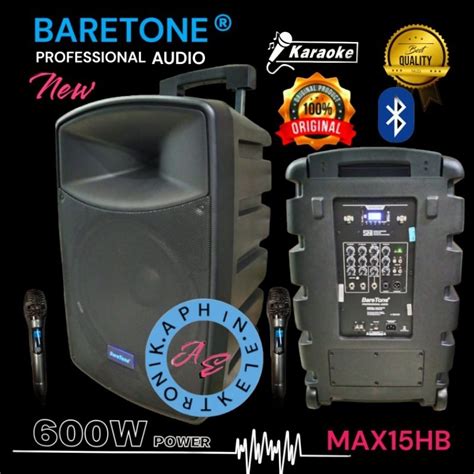 Jual Speaker Baretone 15 Inch MAX15HB Speaker Bluetooth Speaker Karaoke