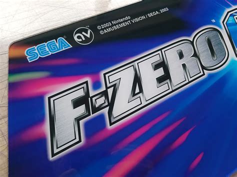 F Zero Ax Deluxe Marquee Arcade Art Repro