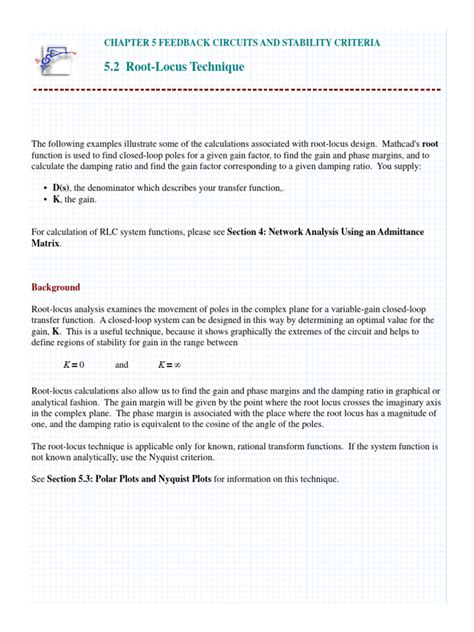 52 Root Locus Technique Pdf Applied Mathematics Mathematical Objects