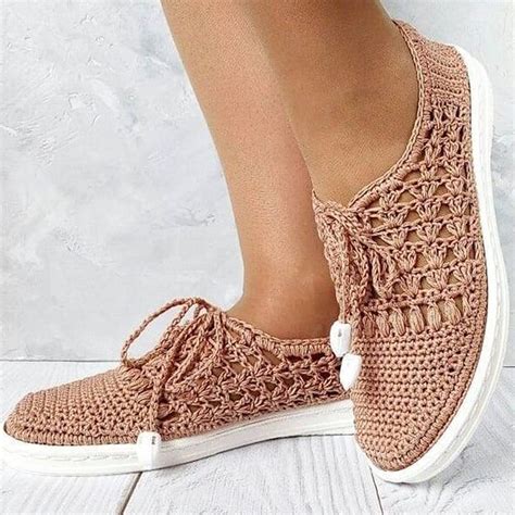 Sapatos de Crochê como fazer Inspiração tutoriais e referências em