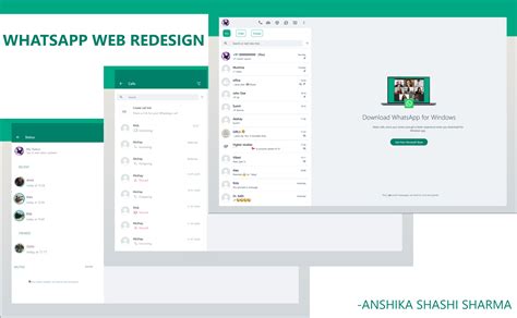 Whatsapp Web Redesign Figma
