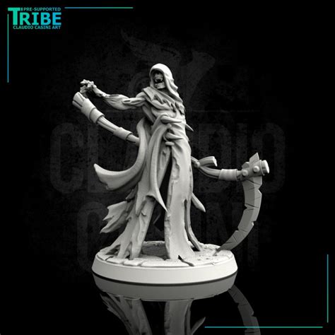 3d Printable 0107 Spectre Ghost With Scythe By Claudio Casini Art