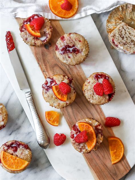 Vegan Orange And Raspberry Jam Muffins Shortgirltallorder
