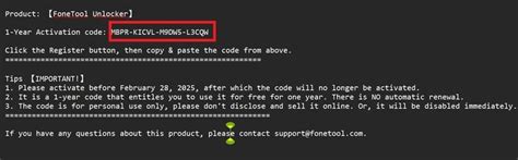 Nhận License Key FoneTool Unlocker Pro Mở khóa iPhone miễn phí 1 năm