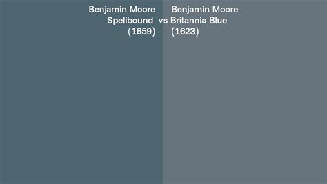 Benjamin Moore Spellbound Vs Britannia Blue Side By Side Comparison