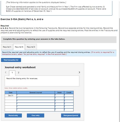 Solved Requlred Informatlon Exercise 3 10a Static