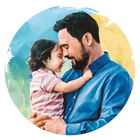 Padre E Hija Jóvenes Compartiendo Un Momento Tierno Ia Generativa