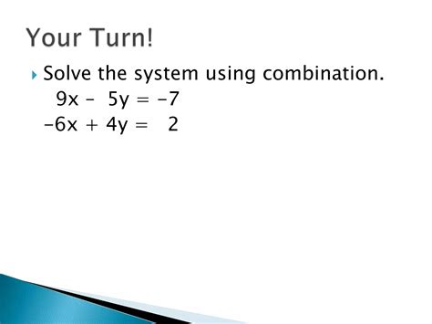 3 2 solving linear systems algebraically ppt