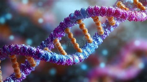 Intricate 3d Model Of Dna Phosphate Deoxyribose Backbone With Sugar Phosphate Alternation Stock