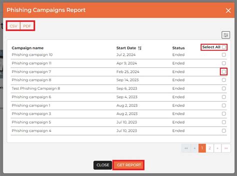 Guide Generating Reports Support Centre