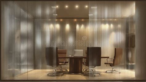 Meeting Room With Glass Signage In A Professional Office Setting