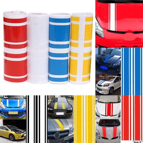 Kit Faixa Esportiva Capô Carro Tuning Adesivo Faixa Para Car R 33 59